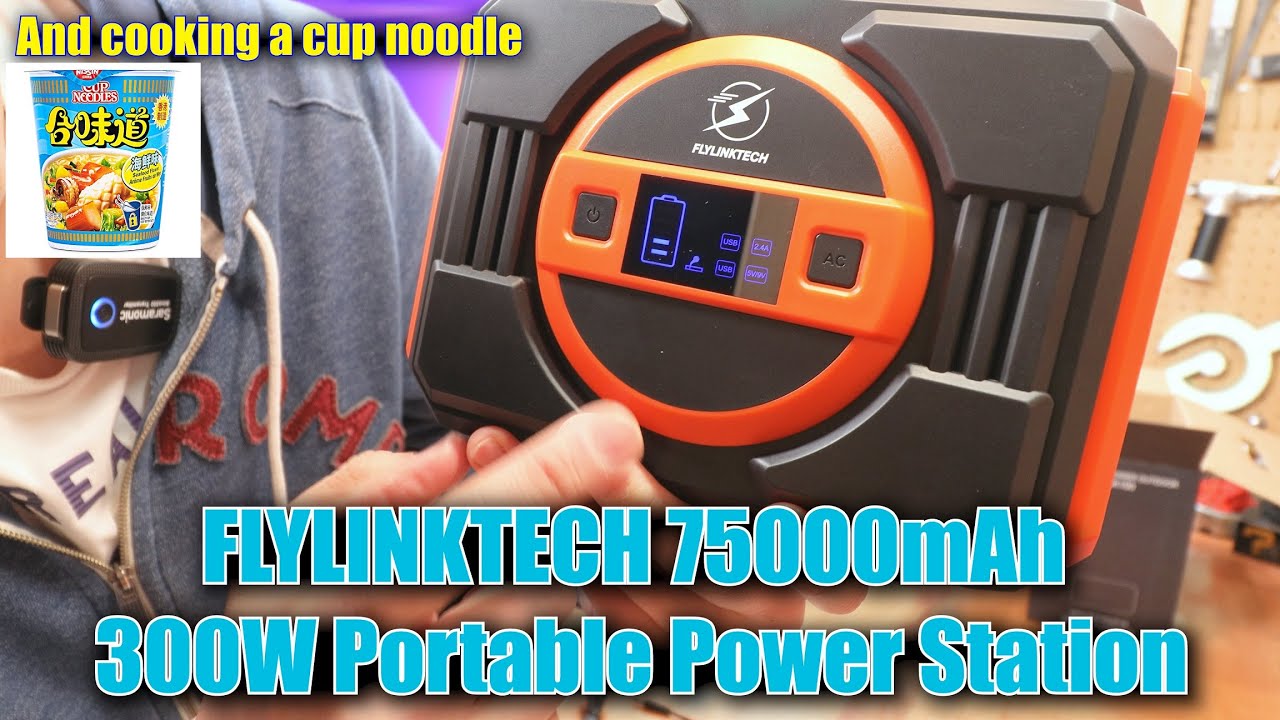 FLYLINKTECH 75000mAh power station review by Benson Chik - YouTube