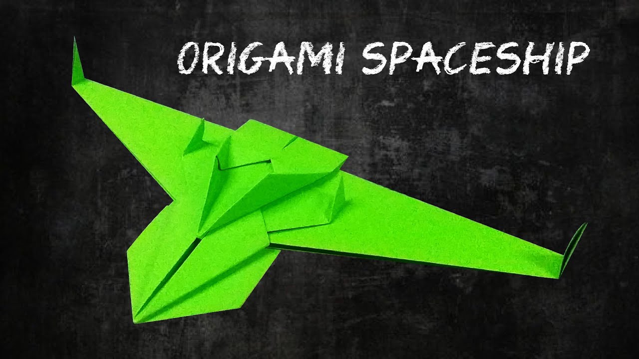 How to Make Origami Spaceship Easy - YouTube