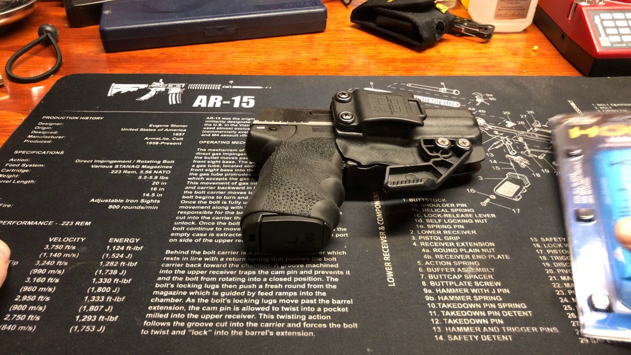 Hogue Grip on HK USP Compact - YouTube