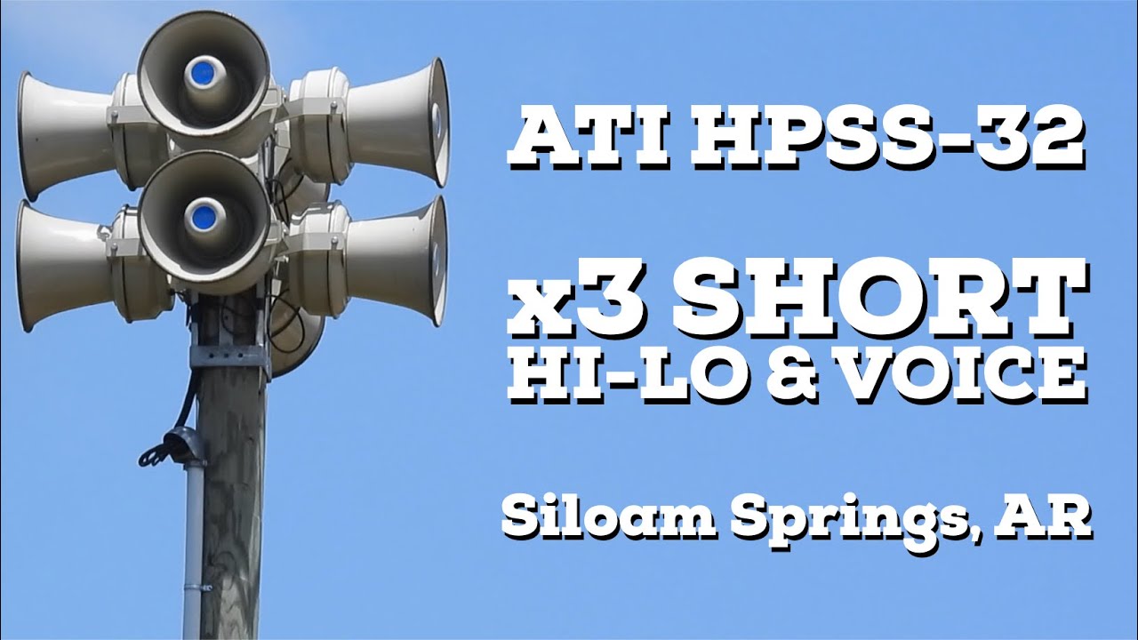 ATI HPSS-32 | (x3) Short Hi-Lo & Voice | Siloam Springs, Arkansas | 7/7 ...