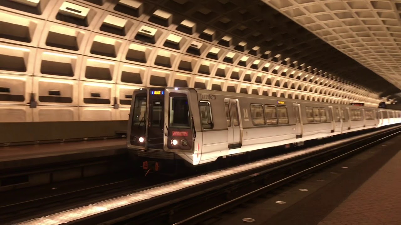 WMATA DC Metro • Rehab Breda 3000-series train @ Pentagon City 🔵 - YouTube