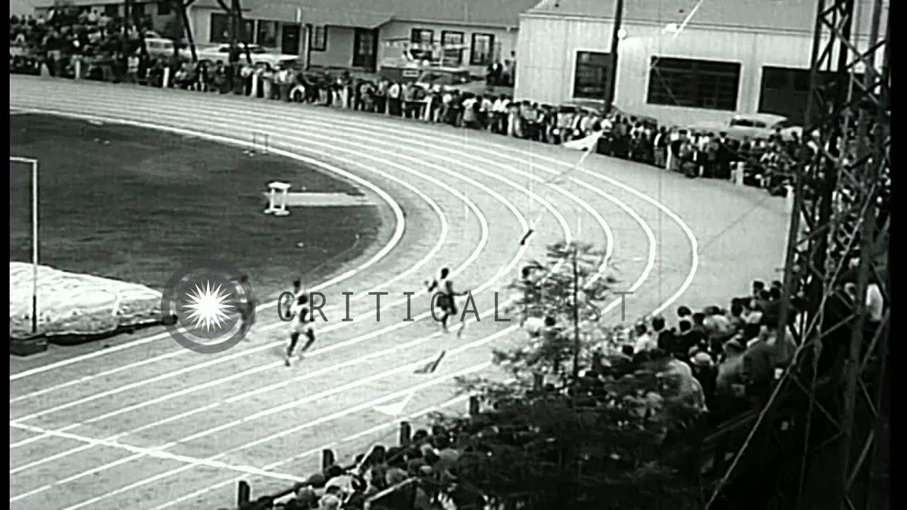 Dyrol Burleson wins over Tom O'hara at a race during California relays ...