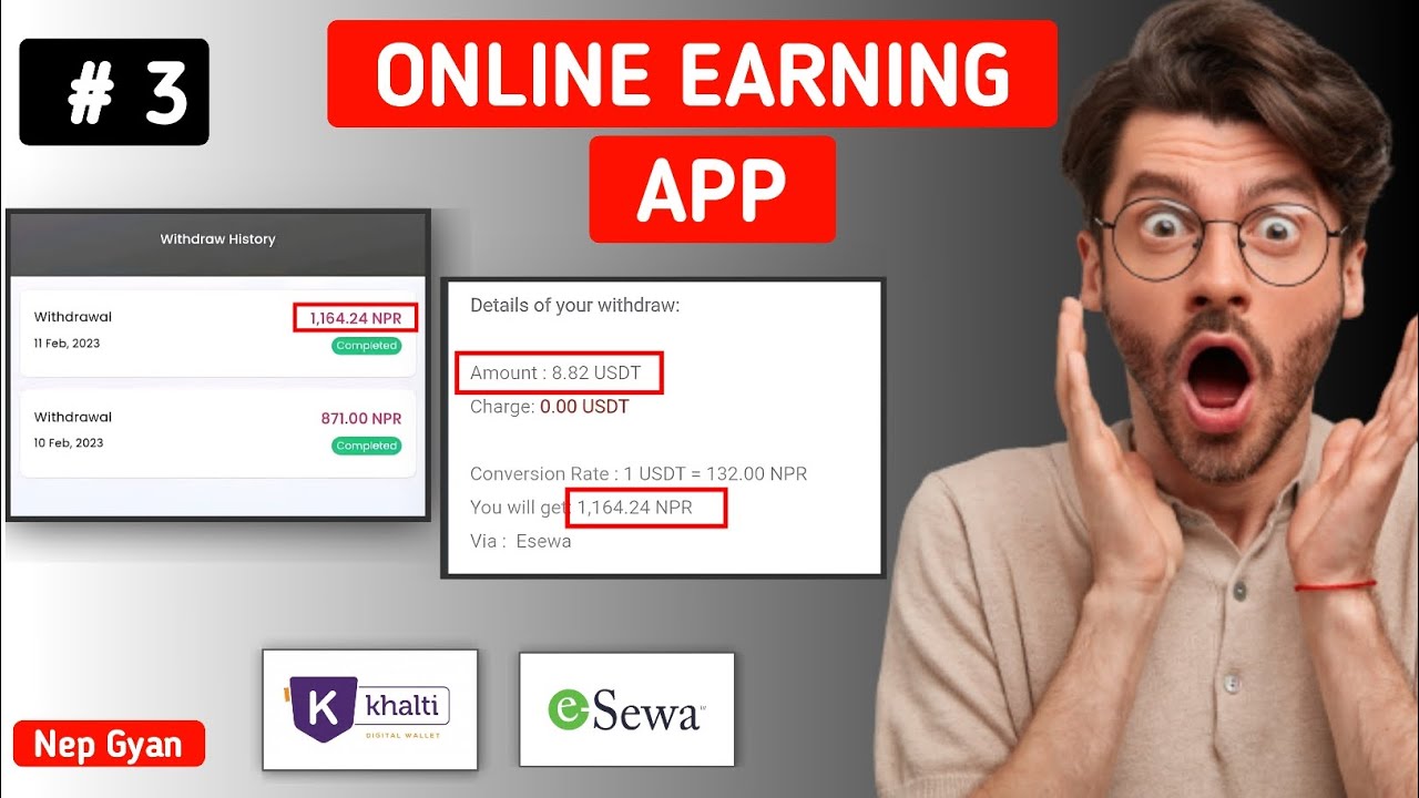 Make Money Online In Nepal 🇳🇵 | E-Sewa Earning App | Online Earning App ...