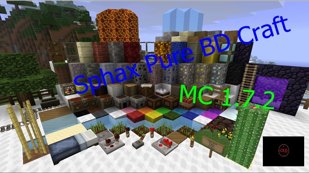 Sphax Pure BD Craft 1.7.2 - YouTube