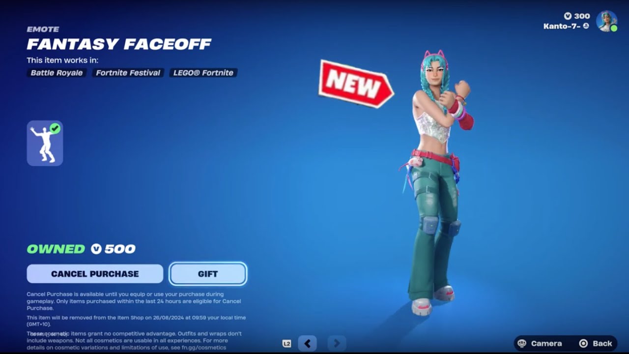 New "Fantasy Faceoff" Emote - YouTube