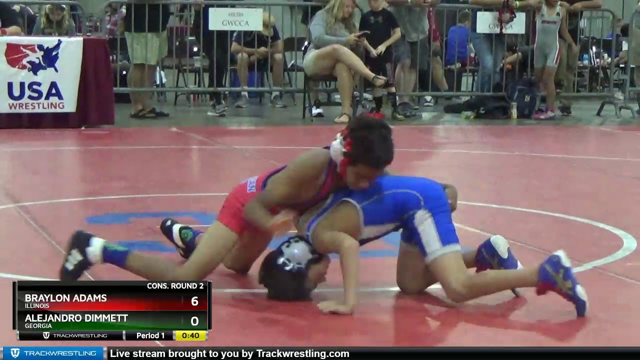 Bantam 62 Braylon Adams Illinois Vs Alejandro Dimmett Georgia - YouTube