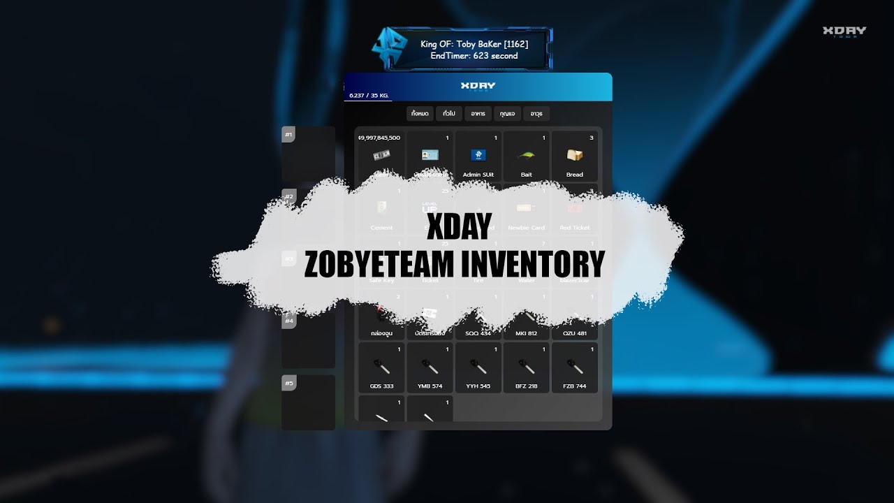 XDAY Inventory (Special Edition) | FiveM | ZOBYETEAM - YouTube