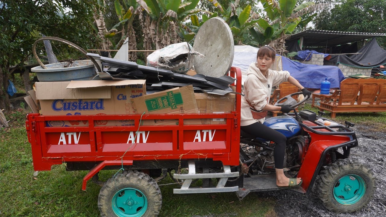 Use 4-wheeled Vehicle Trucks harvesting peanuts, Orange, buy scrap iron ...