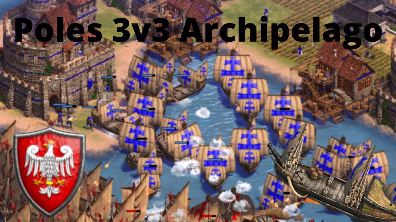 Poles Archipelago 3v3 Age Of Empires 2 - YouTube