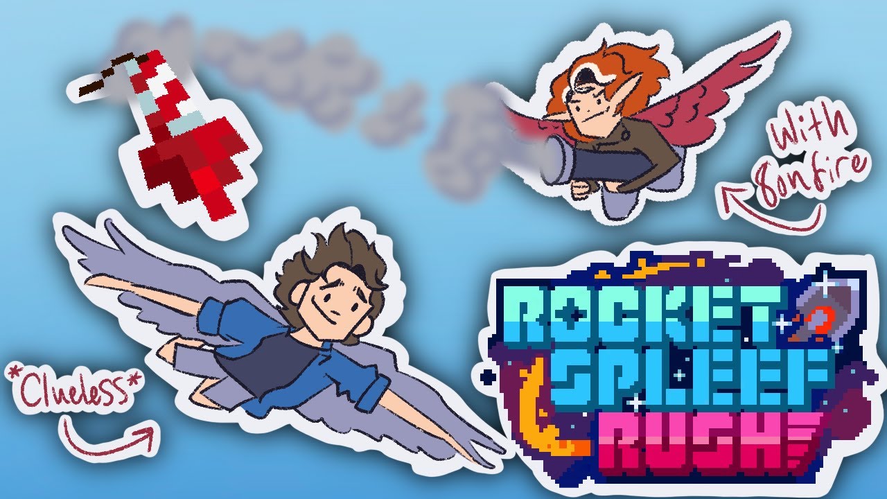 playing ROCKET SPLEEF RUSH on MCCI with @8onfire and@KodaConstellation ...