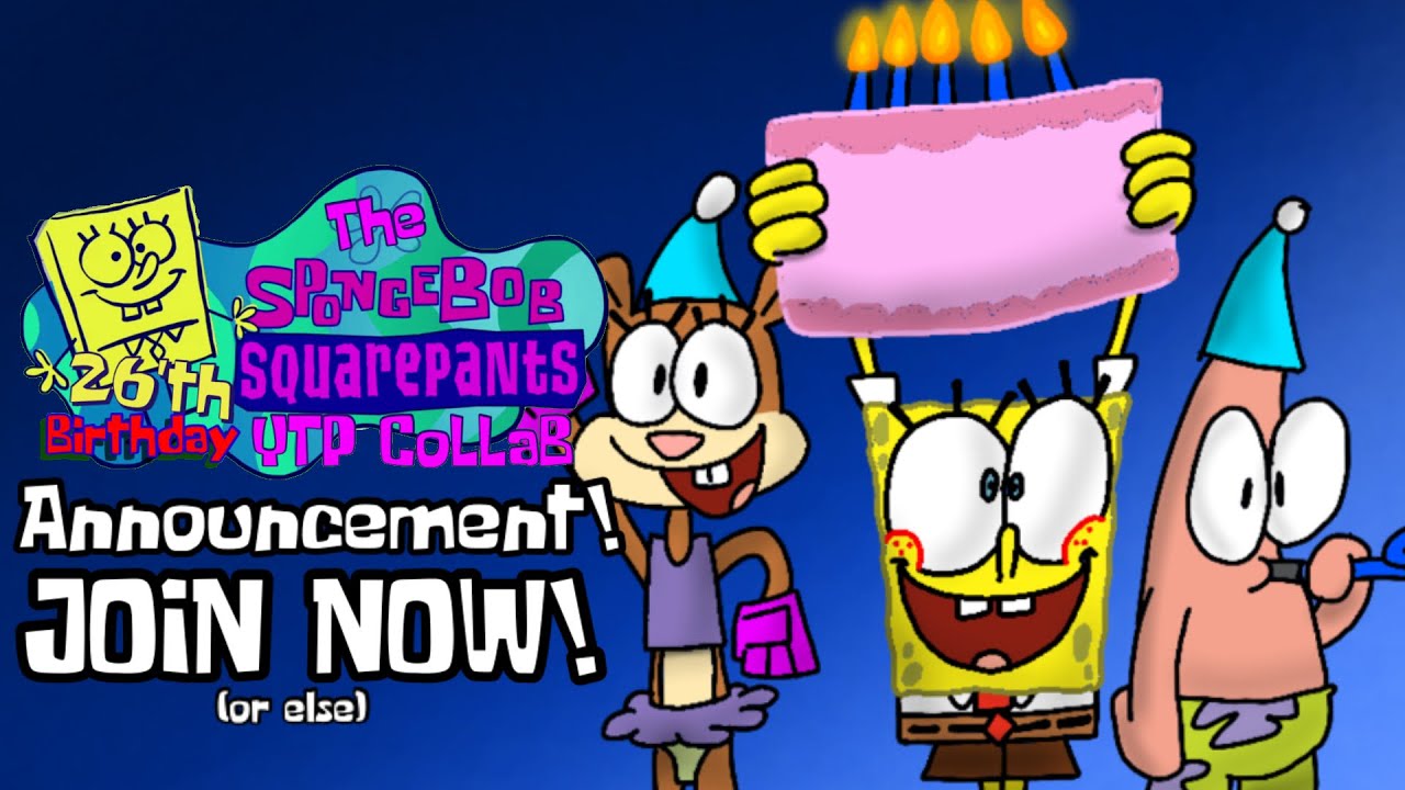 The Spongebob 26'th Birthday YTP Collab Announcement - YouTube