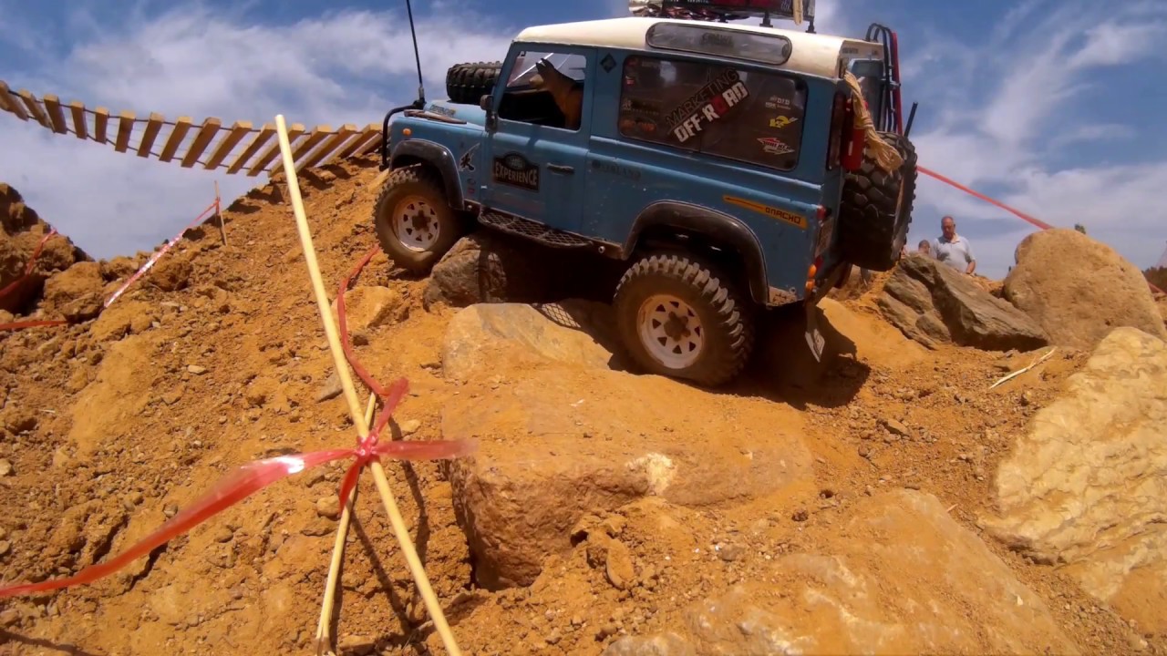 rc land rover defender D90 axial scx10 - YouTube