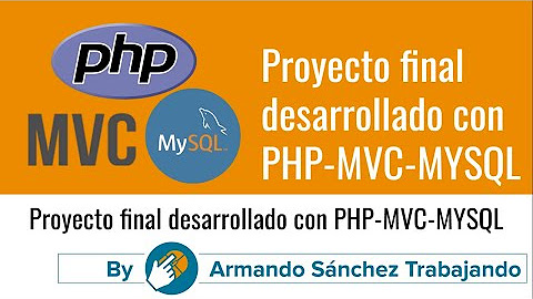 Proyecto desarrollado con PHP-MVC-MYSQL - YouTube