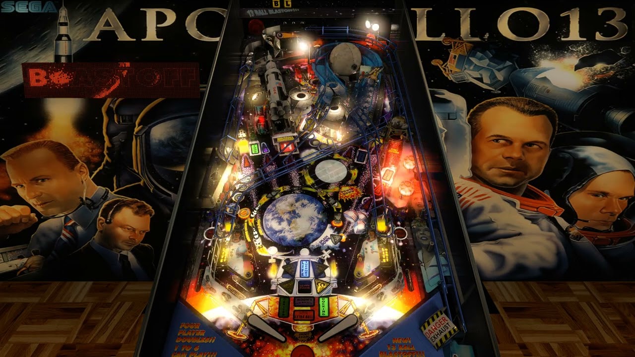 Apollo 13 (Sega 1995) 2.05 - Pinball VPX - YouTube