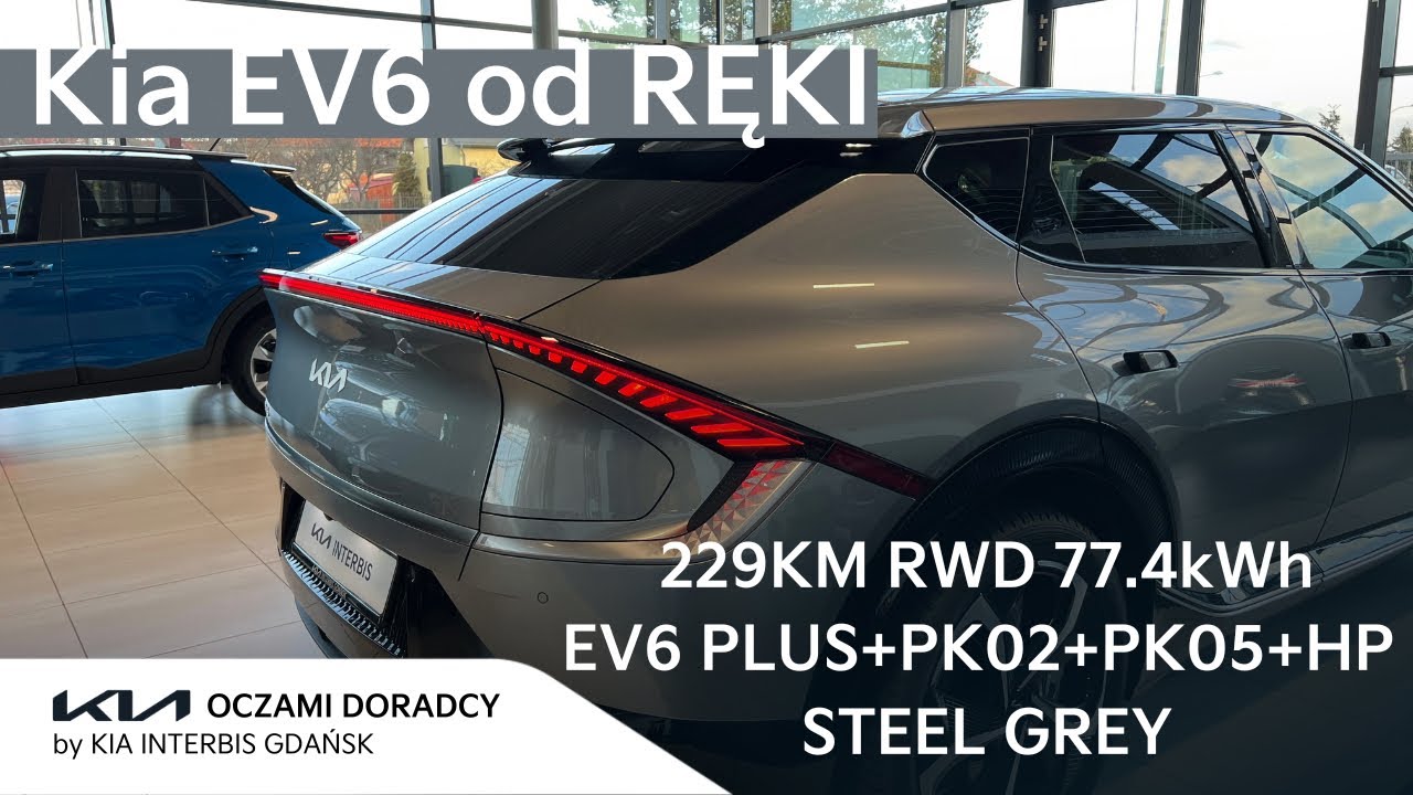 Kia EV6 dostępna od ręki! [229KM RWD 77.4 kWh] wersja EV6 Plus + PK02 ...