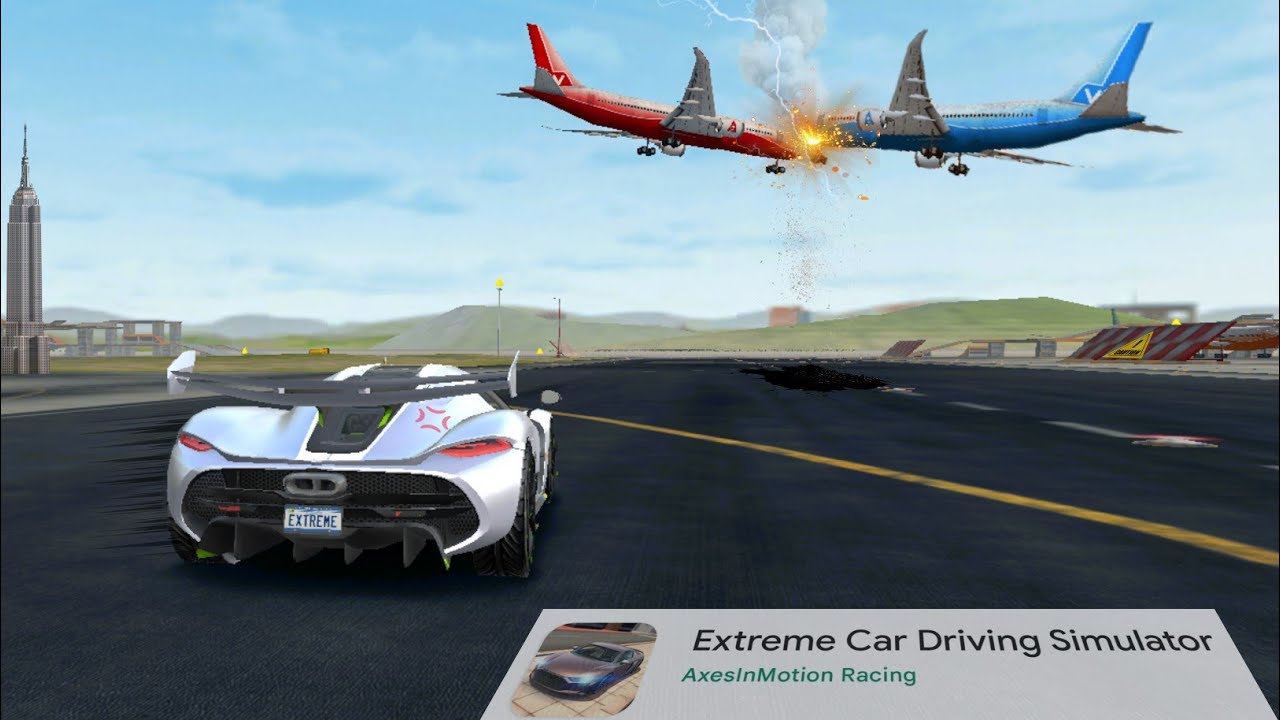 WORST! PLANE 🛩 CRASH 💥|| in Extreme Car Driving Simulator - YouTube