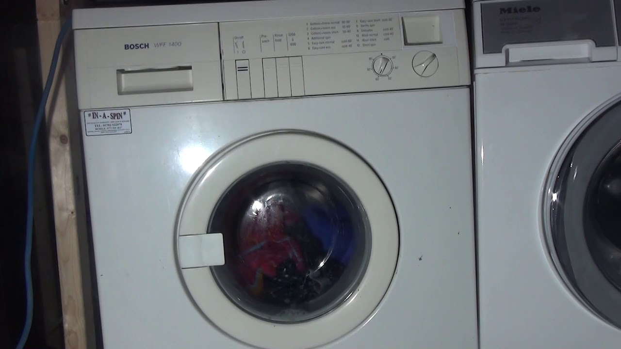 Bosch WFF1400 : cotton eco 60'c (Full cycle) - YouTube