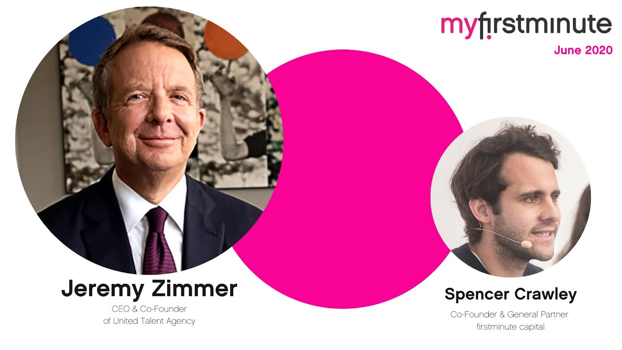My firstminute with Jeremy Zimmer (CEO and Co-founder of UTA) - YouTube