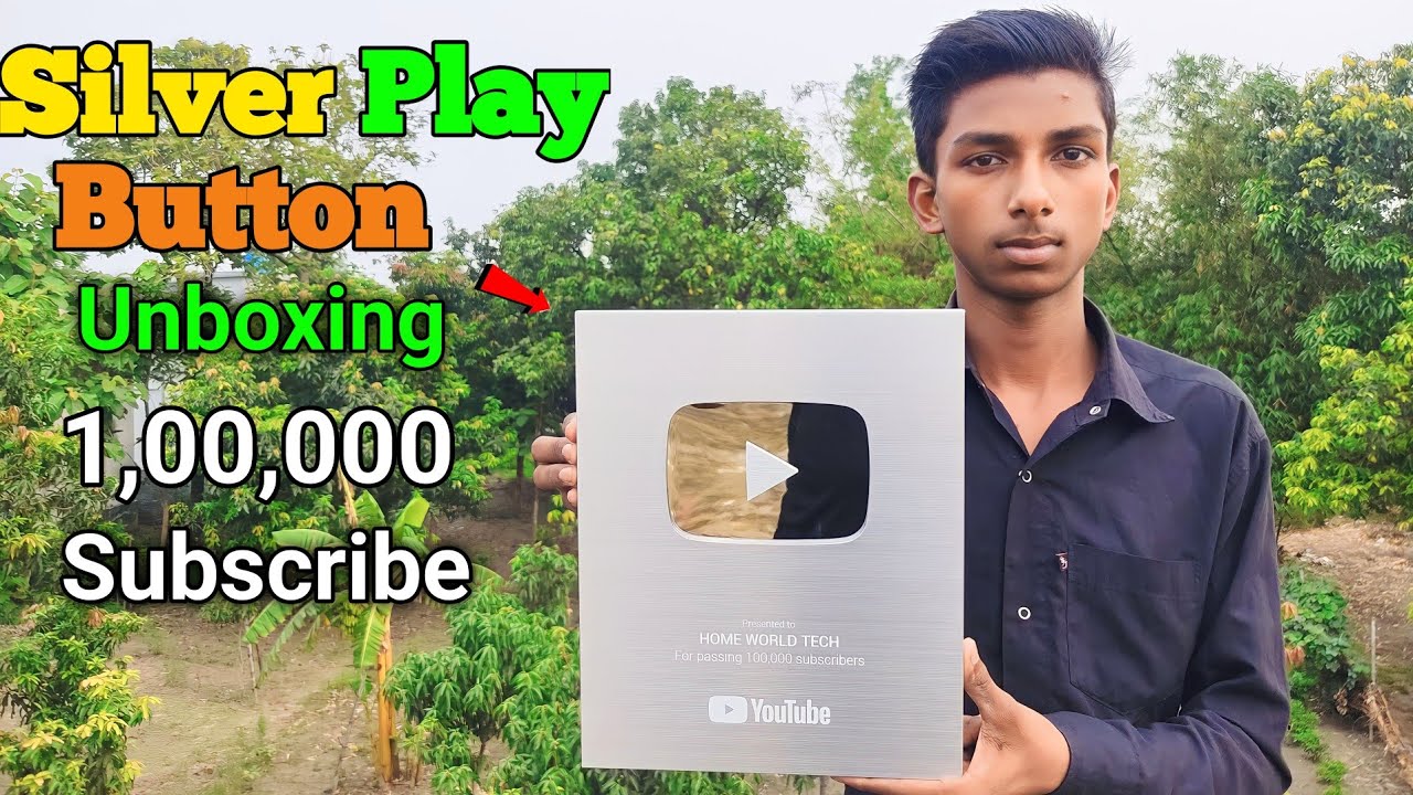 Silver play button Unboxing at home || Gold play button Unboxing # ...