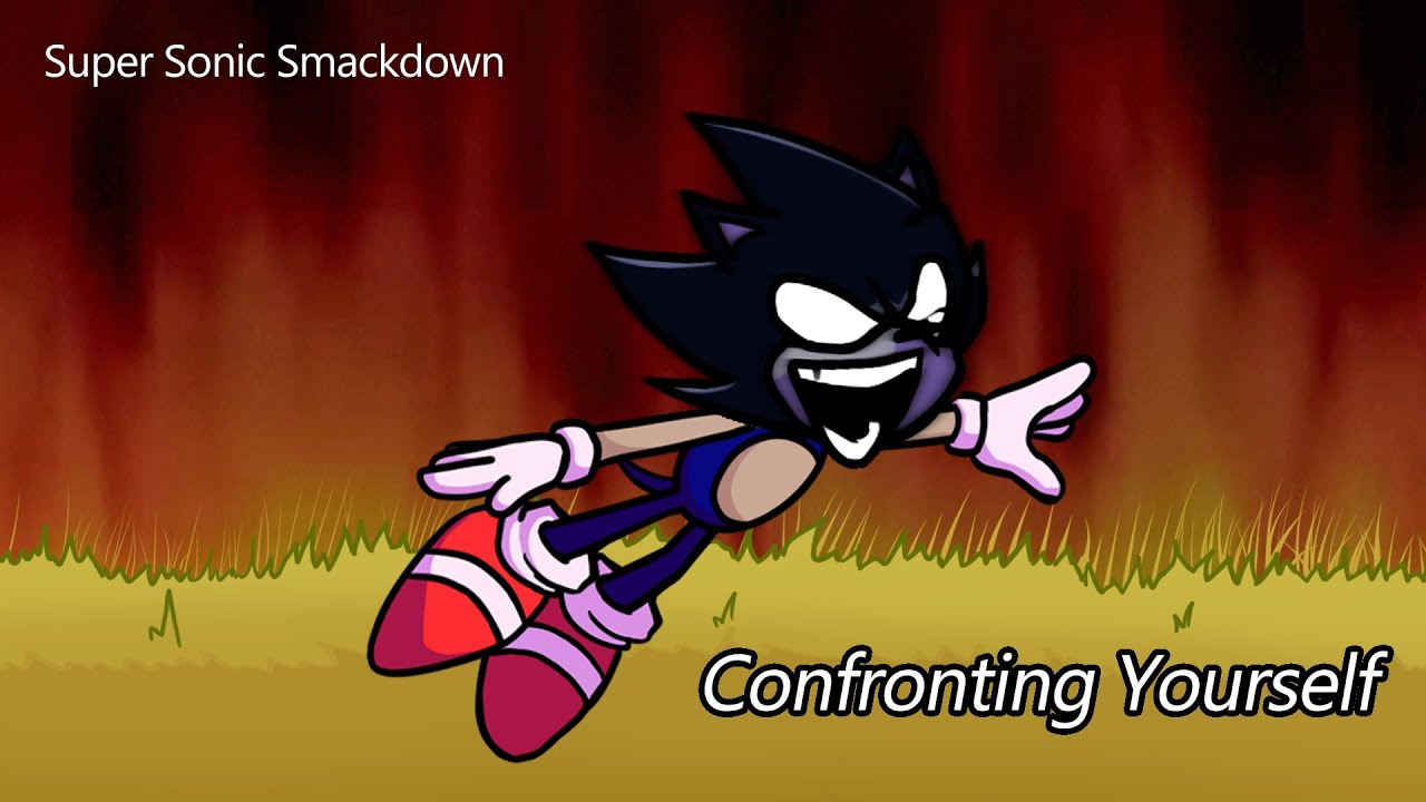 FNF Super Sonic Smackdown Sings Confronting Yourself | Dark Sonic x Fly ...
