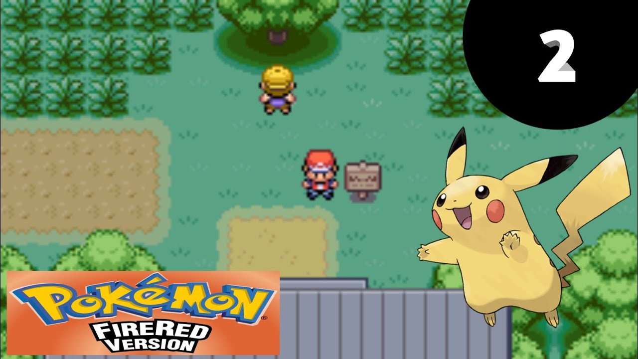 pokemon fire red gameplay episode 2|| hamara naya dost pikachu ...