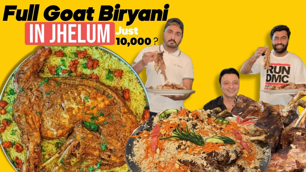Full Goat Mandi serving in Jhelum , Live cooking Full Mutton | Meat ...