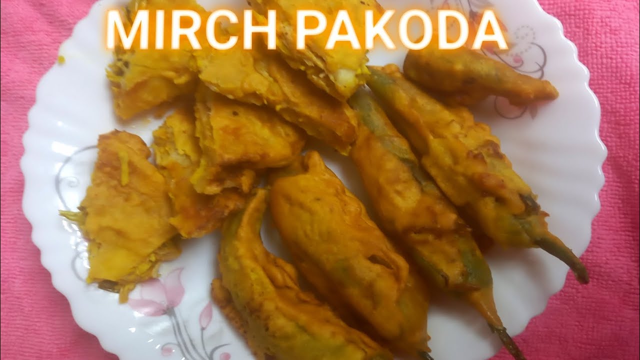 Mirch Pakoda|Mirchi Fritters|Easy Chicken Stuffed pakora|Chilli Bhajiya ...