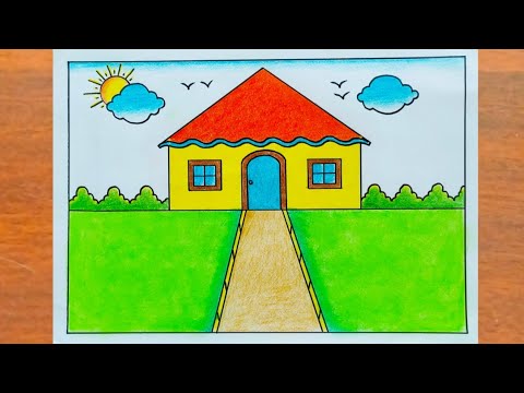 House Drawing / How to Draw a Simple House Step By Step Very Easy ...
