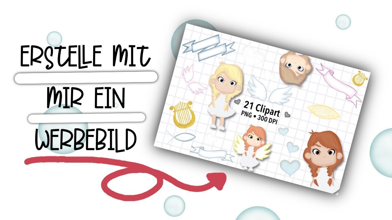 Wie kann ich ein Clipart Werbebild erstellen - YouTube