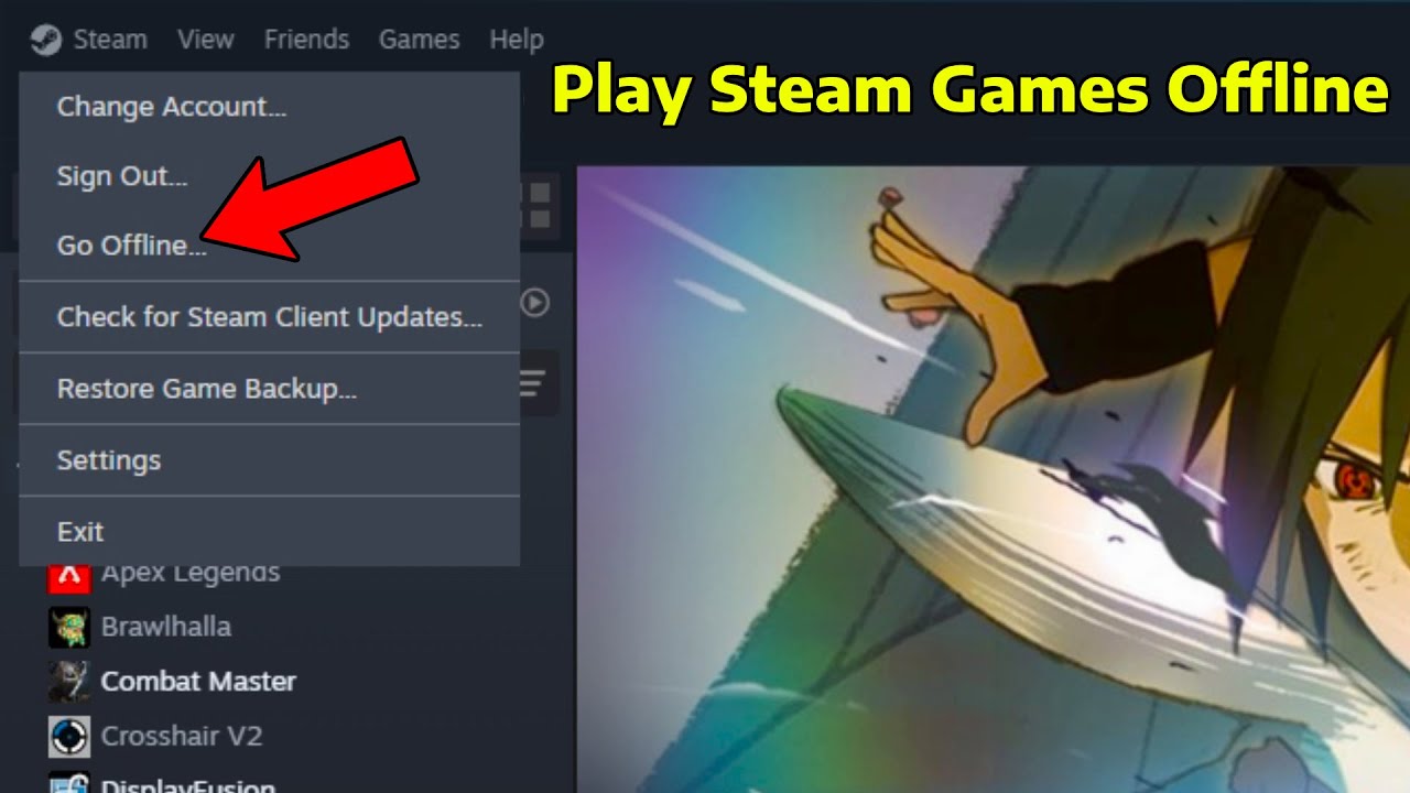 How To Play Steam Games Offline With No Internet - YouTube