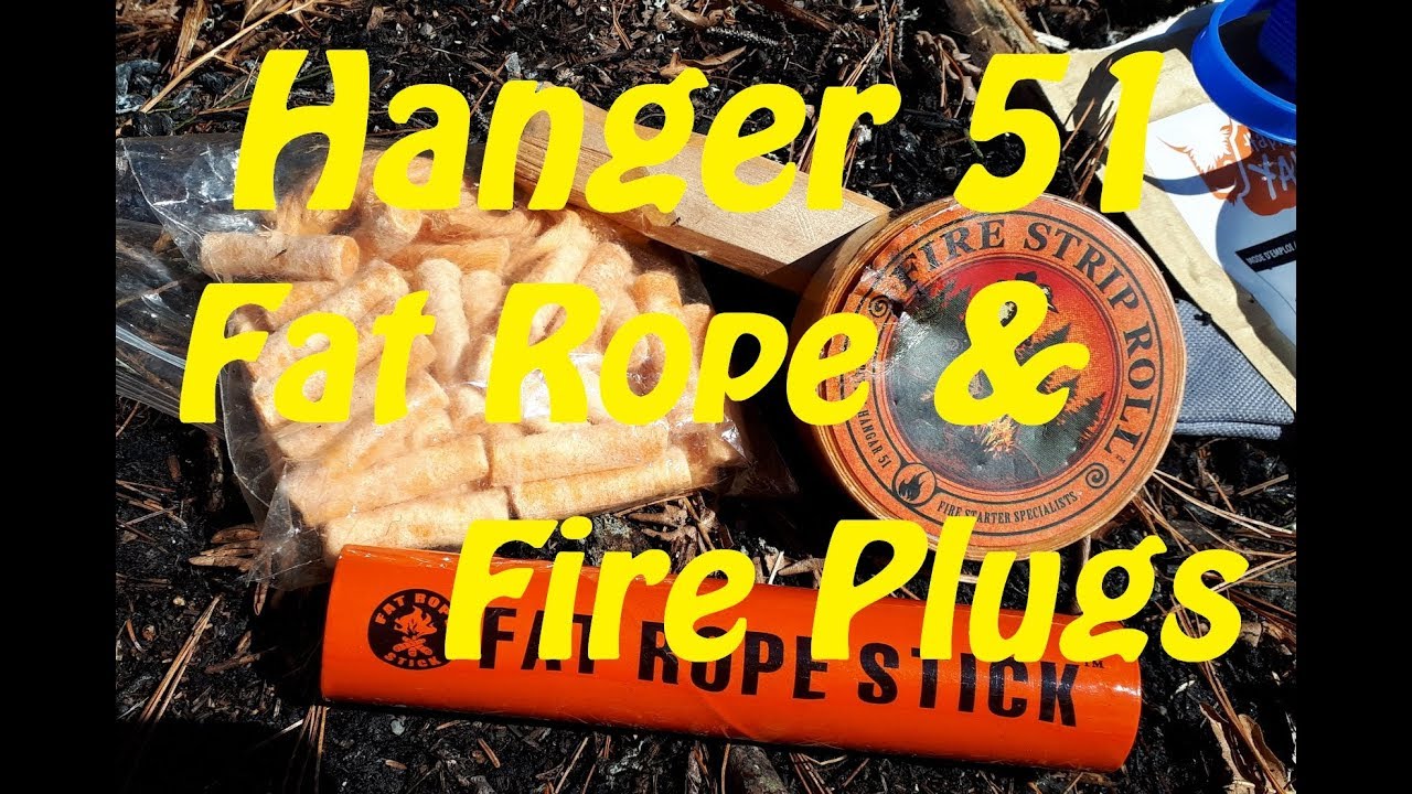Procamptek Fat Rope Stick and Fire Plugs Fire Starters - YouTube