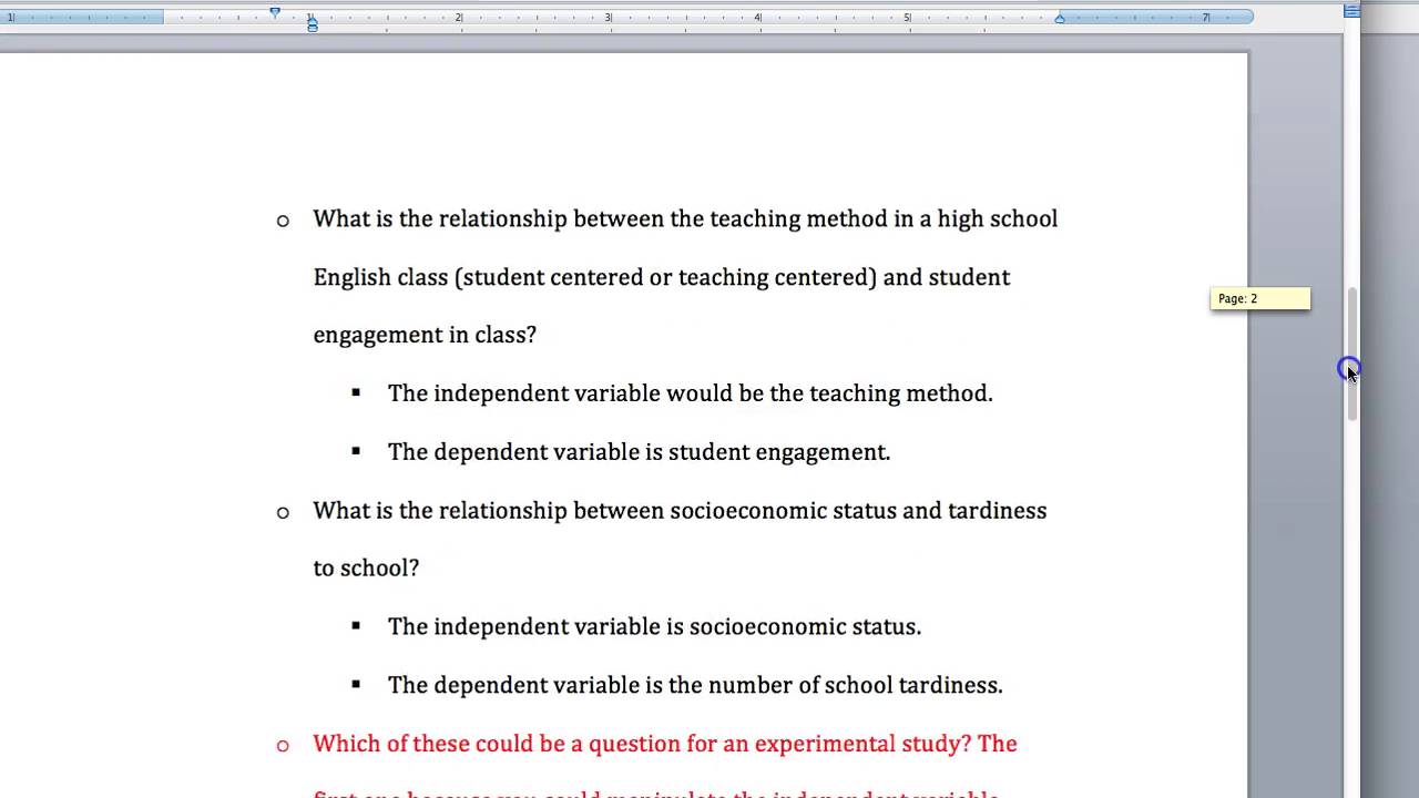 Research Method IV DV - YouTube