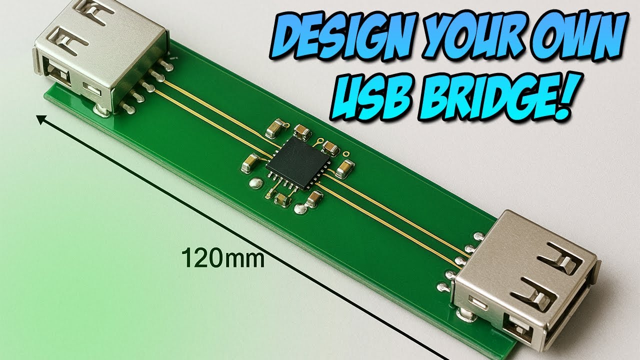 How To Design a USB to USB Bridge PCB in KiCad - YouTube