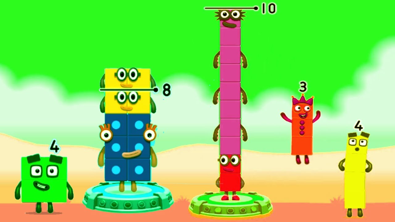 Numberblocks Learning Academy #58 - Numberblocks 3 4 8 - Numberblocks ...