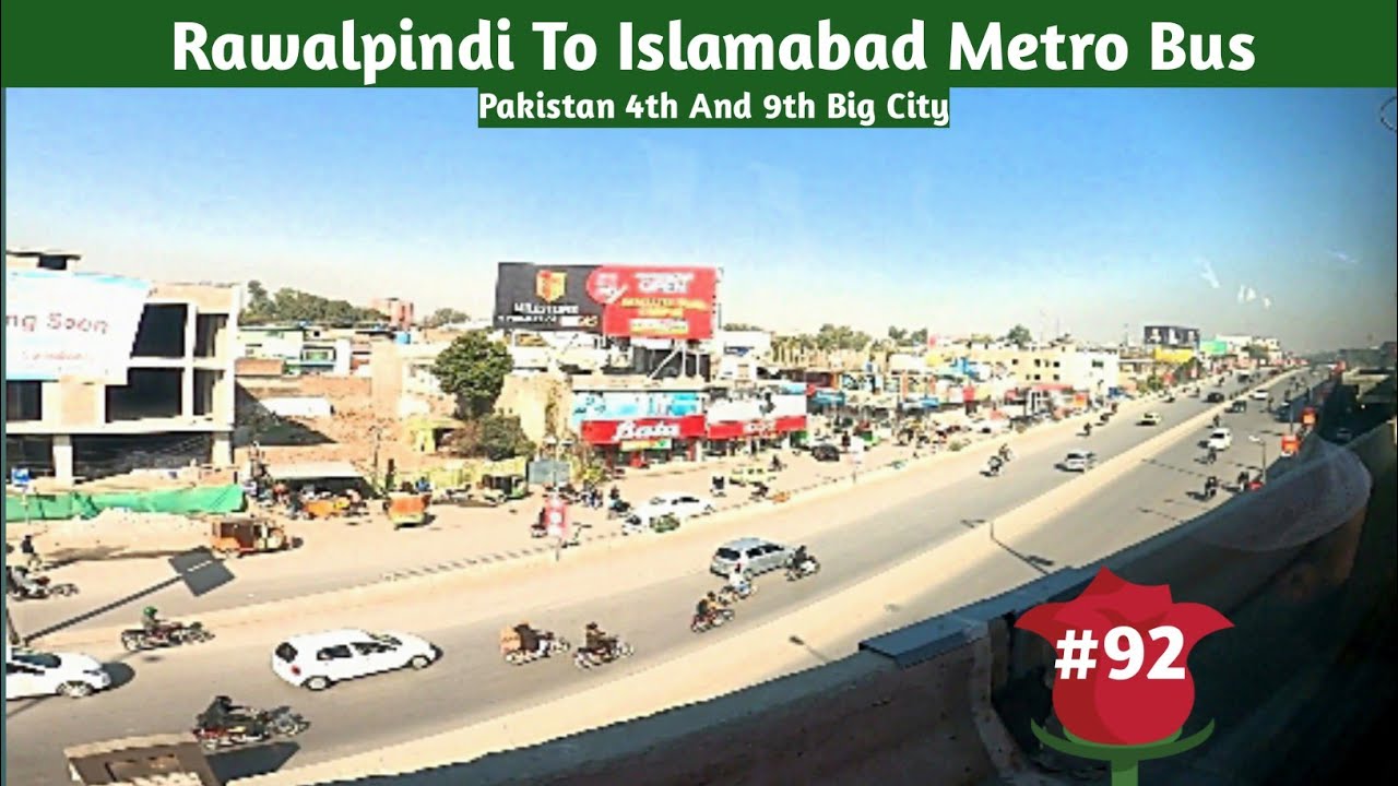 Rawalpindi To Islamabad Metro Bus Service #EasyWalks - YouTube