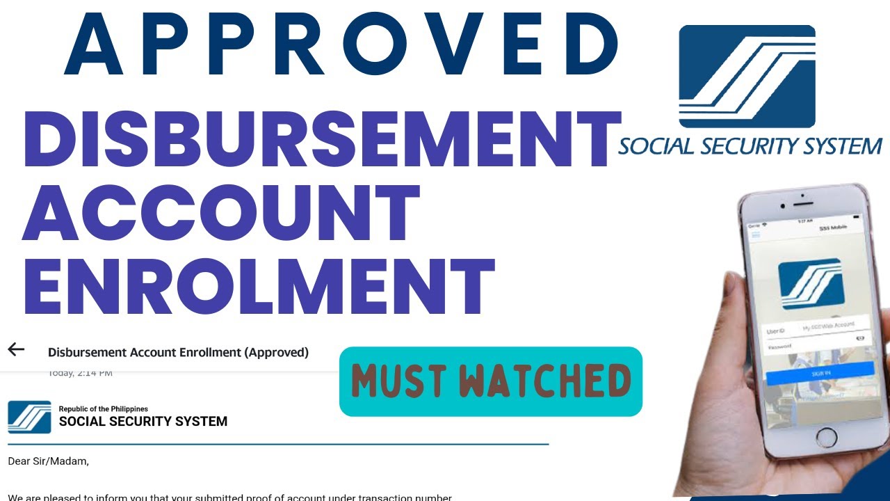 APPROVED DISBURSEMENT ACCOUNT ENROLLMENT MODULE | BANK ACCOUNT ...