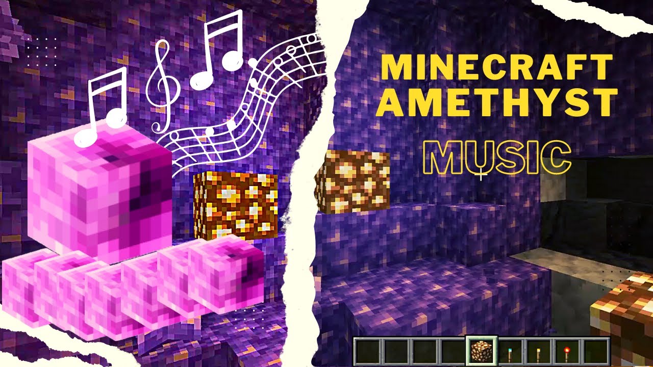 Minecraft Music making - amethyst block | Newbie 😅😅 - YouTube