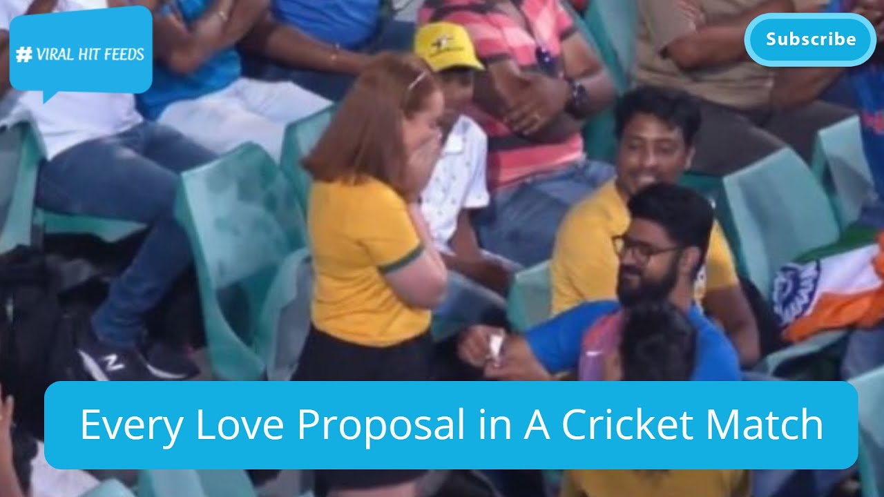 Best Love Proposals in Live Cricket Match ️ ️ ️, A Heartwarming Video🥰🥰 ...