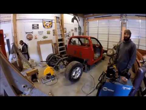 Dodge Dakota Drag Race Truck - Rear Frame Rail Build - YouTube
