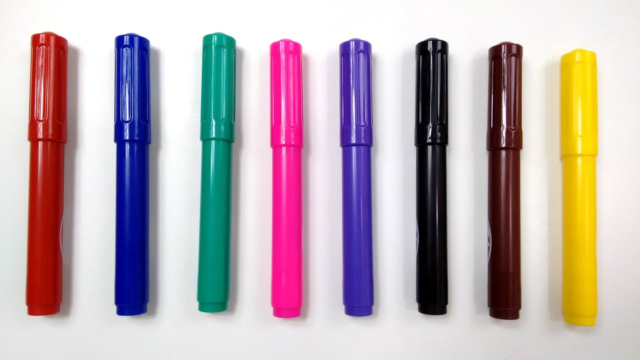 Learn Colors With Felt Tips | Children Toddlers Kids Colours Education ...