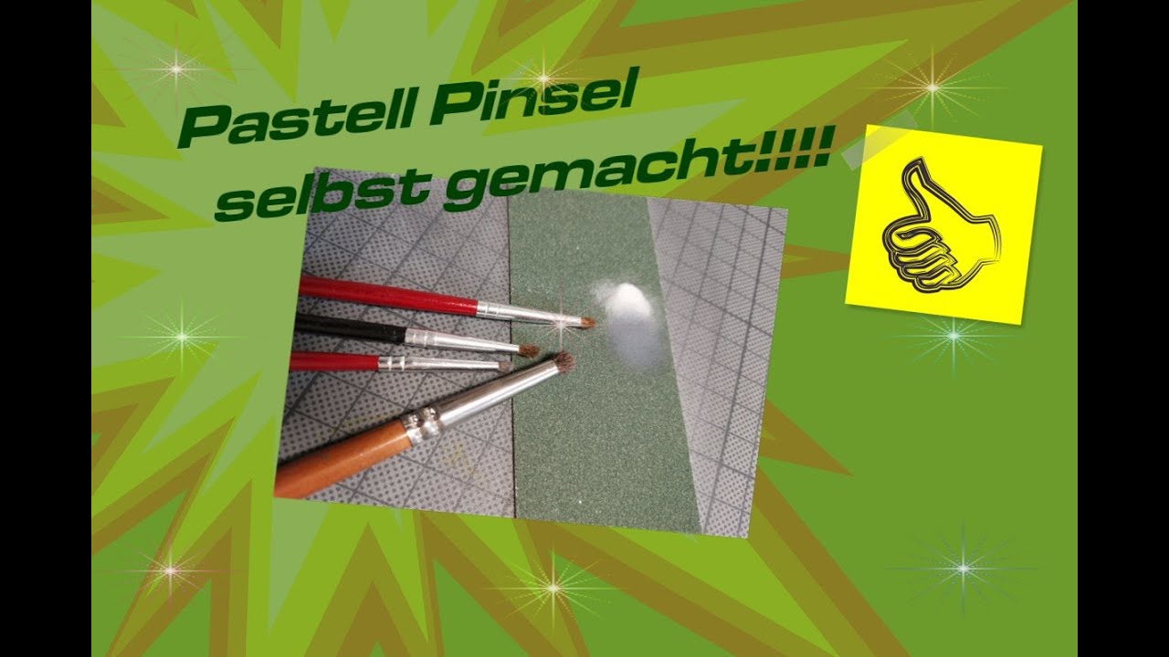 Pastell Pinsel einfach selbst gemacht- how I make my own pastel brushes ...