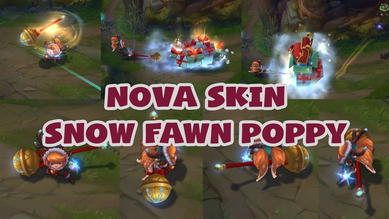NOVA SKIN DA POPPY - SNOW FAWN POPPY - PBE - 3K DE PING - YouTube