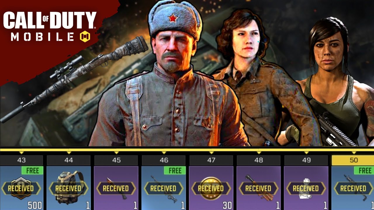 COD Mobile Season 9 Battle Pass | Hybrid Scope, Kar-98k, New Characters ...