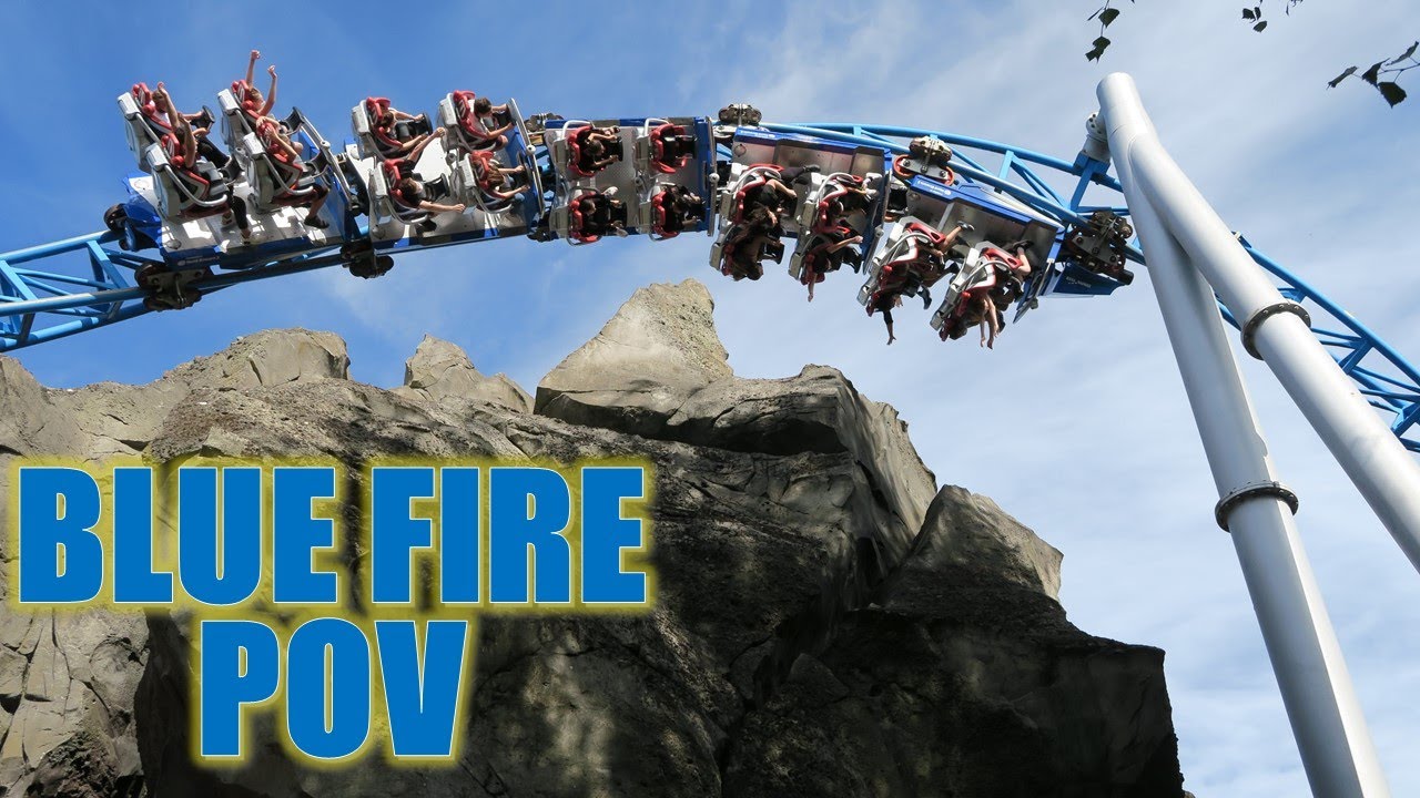 Blue Fire POVs (Front & Back Row, 2021), Europa Park Mack Launch ...
