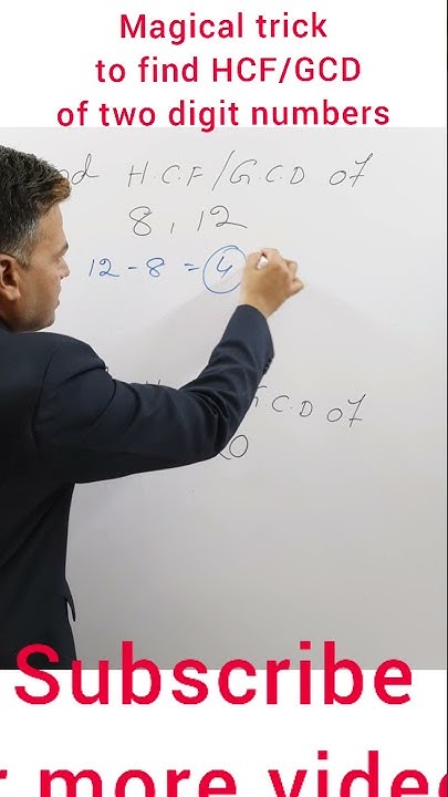 trick to find hcf of two numbers | trick to find gcd of two numbers | # ...