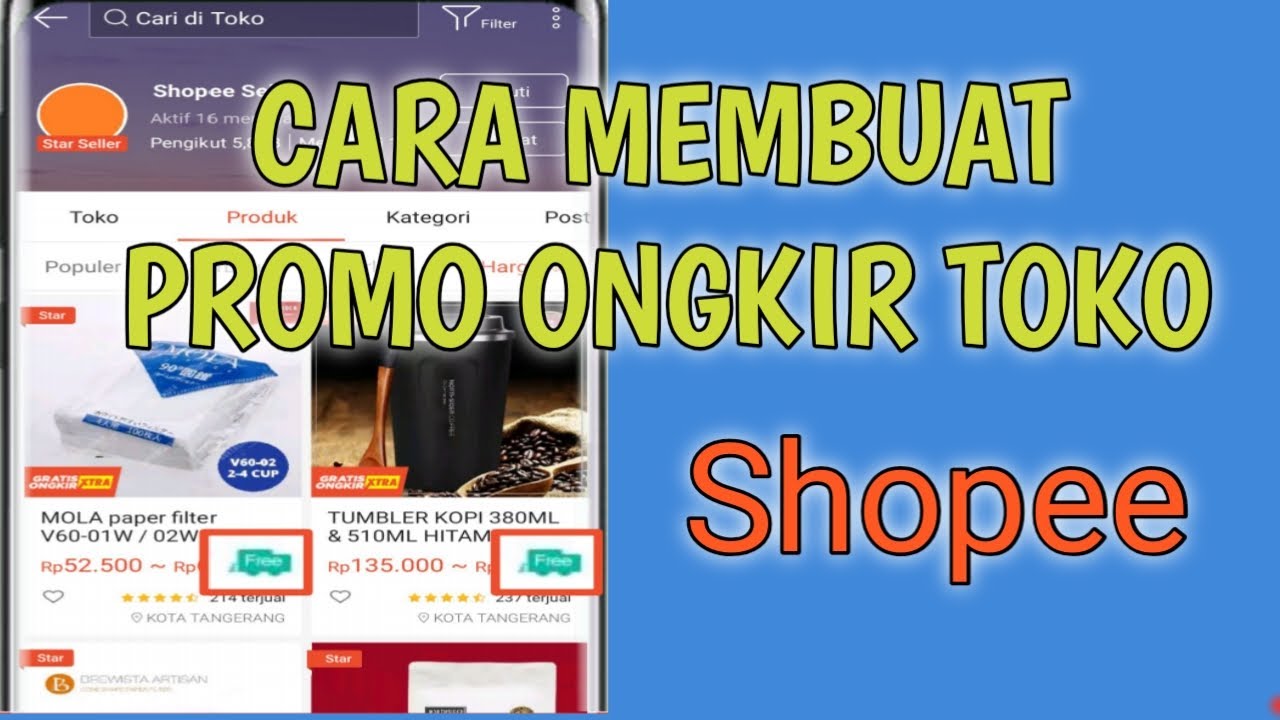 Cara Aktifkan Promo Ongkir Toko | Tingkatkan Penjualan Di Shopee - YouTube