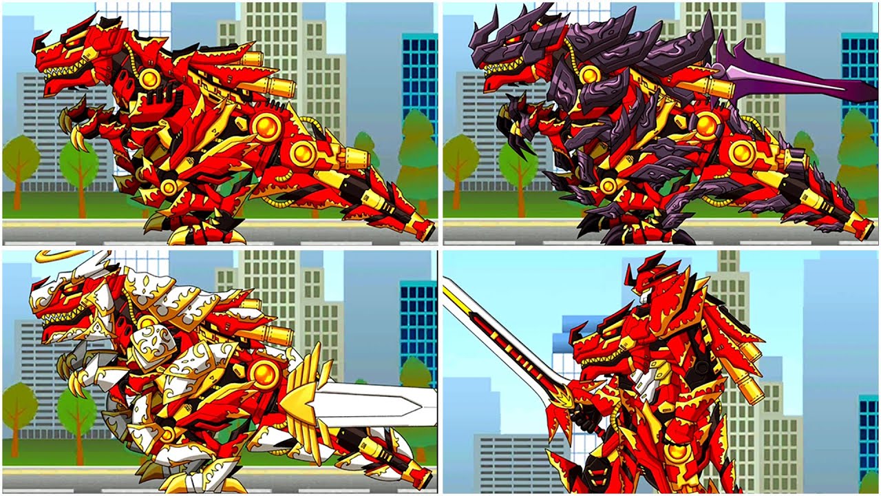 FIRE T-REX BLADE - DINO ROBOT | DINOKING 210831 - YouTube