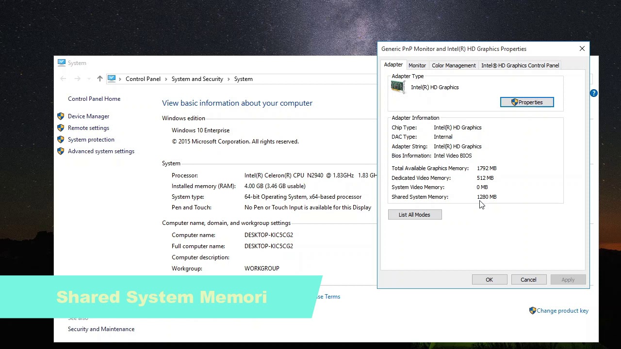 Perbedaan Total Available Graphics memori, Dedicated Video Memori, dan ...