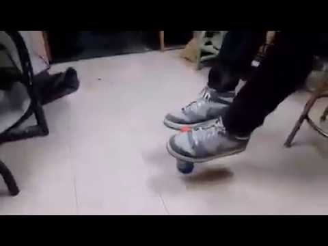 Bottle flip feet challenge