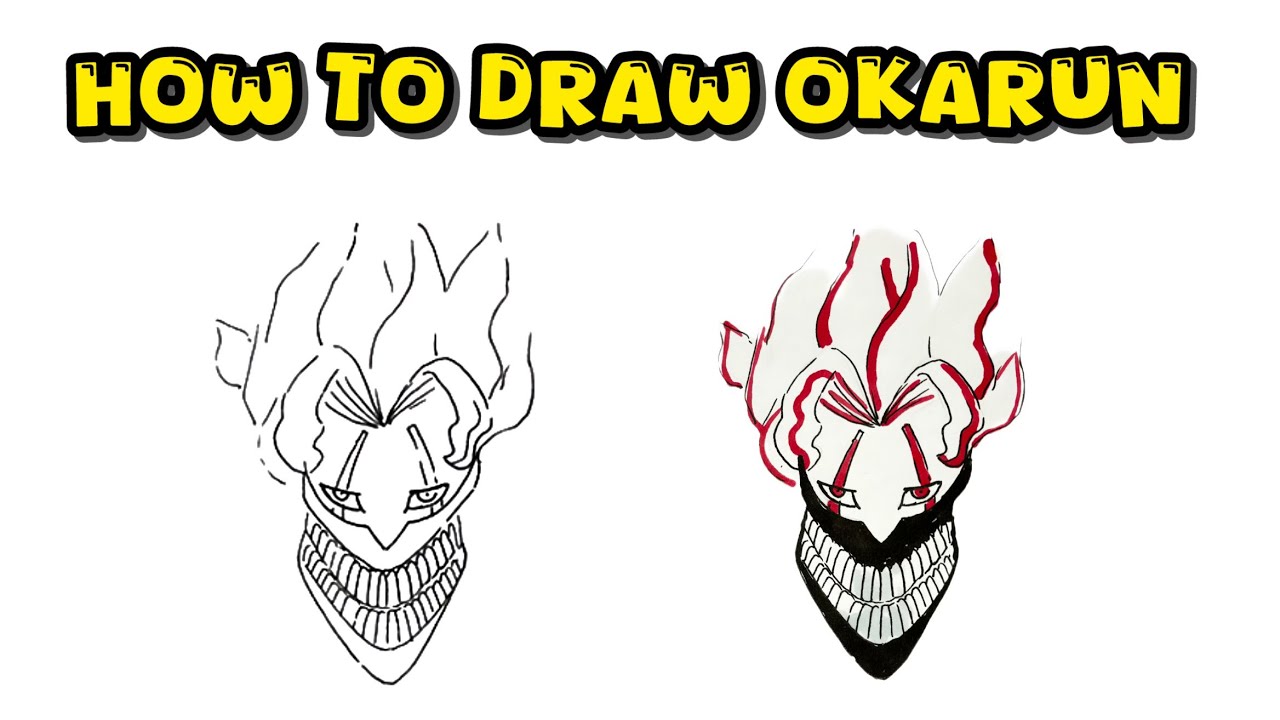 How to Draw Okarun from Dandadan – Step-by-Step Animal Drawing Art ...